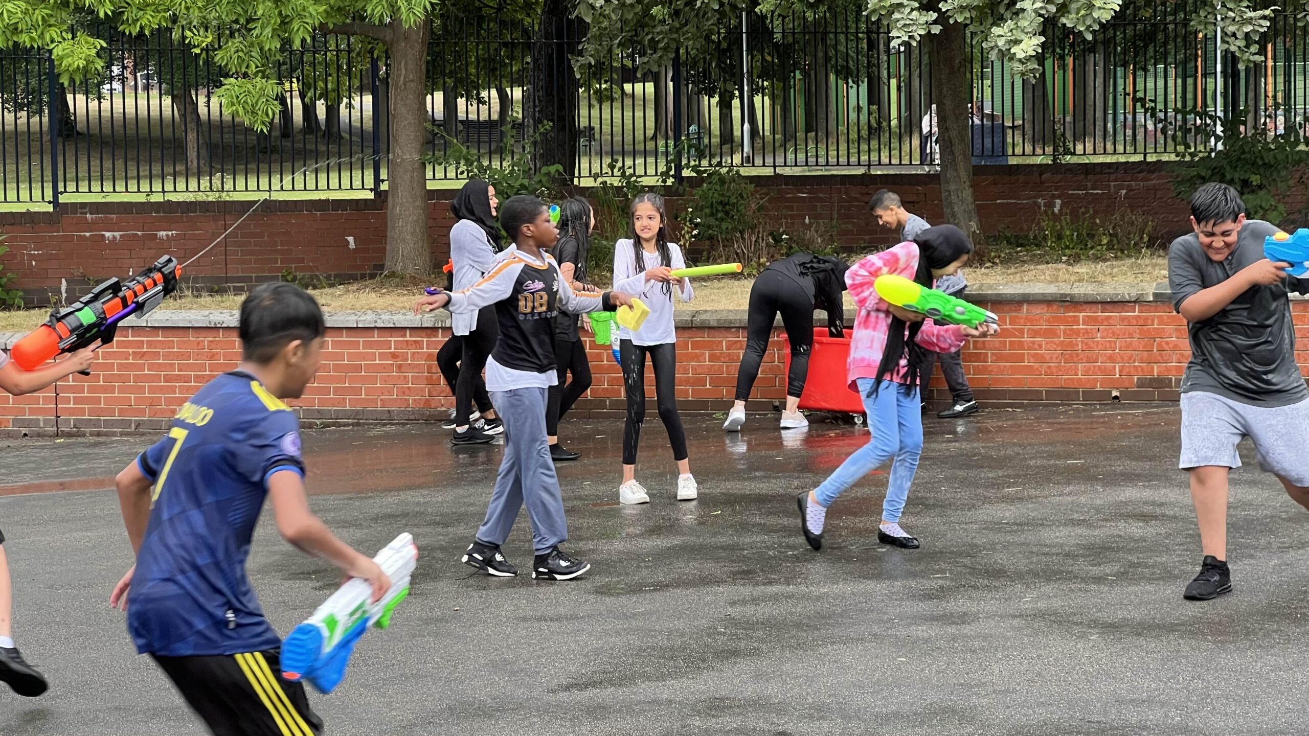 Year 6 Water Fight - Park View Primary Academy